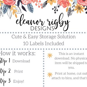 Baby Girl Clothing Bin Labels - Printable Labels for Storage Totes - 0 ...