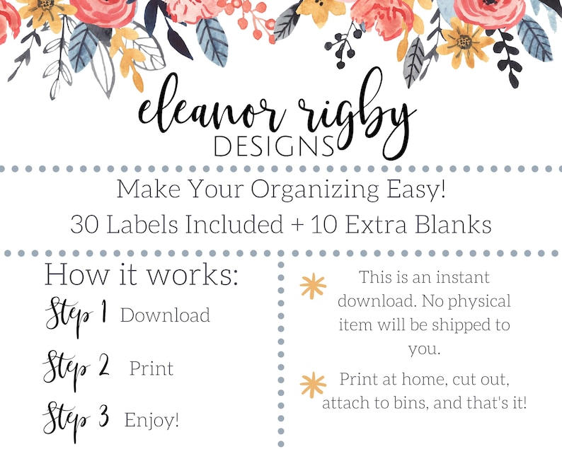 Easy Holiday & Seasonal Storage Tote Labels | Instant Download ...