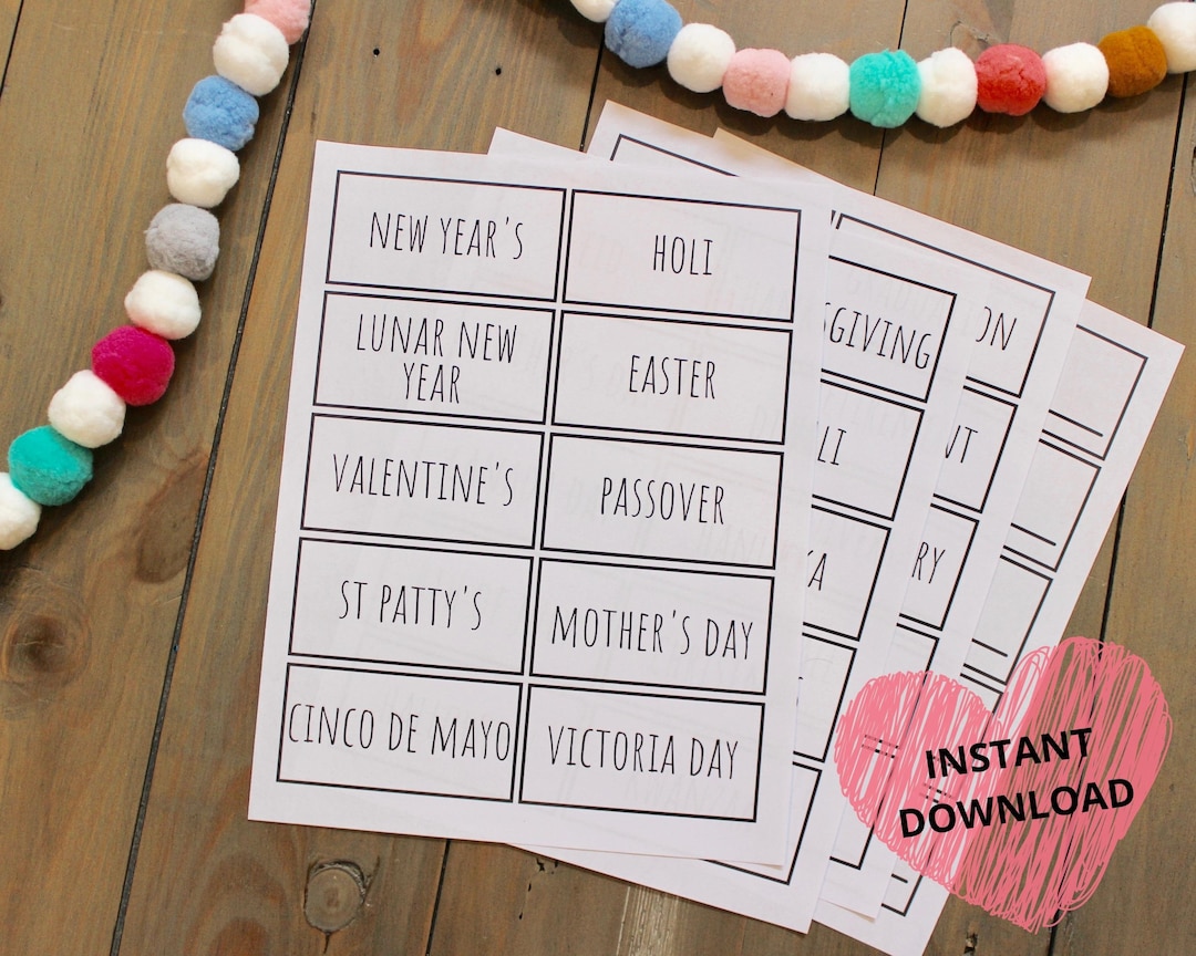 Easy Holiday & Seasonal Storage Tote Labels | Instant Download ...