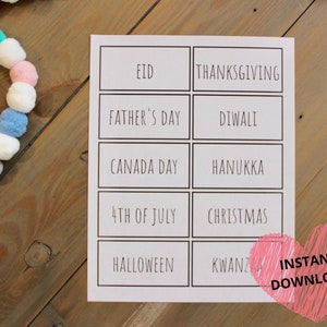 Easy Holiday & Seasonal Storage Tote Labels | Instant Download ...