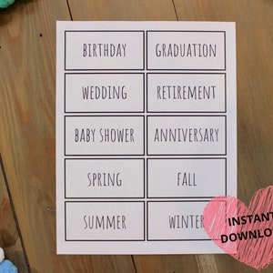 Easy Holiday & Seasonal Storage Tote Labels | Instant Download ...