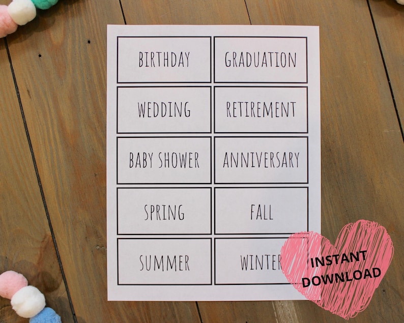 Easy Holiday & Seasonal Storage Tote Labels | Instant Download ...