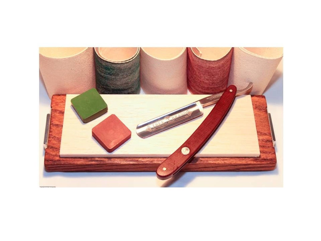 Razor Strop: Wide, Double Sided Latigo Leather, Balsa & Linen Strop - Etsy