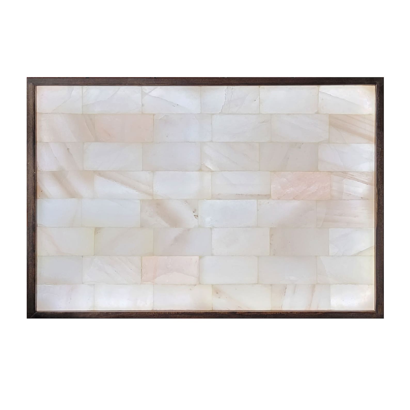 36" X 48" Rare White Himalayan Salt Brick Wall With Full Color Spectrum ...