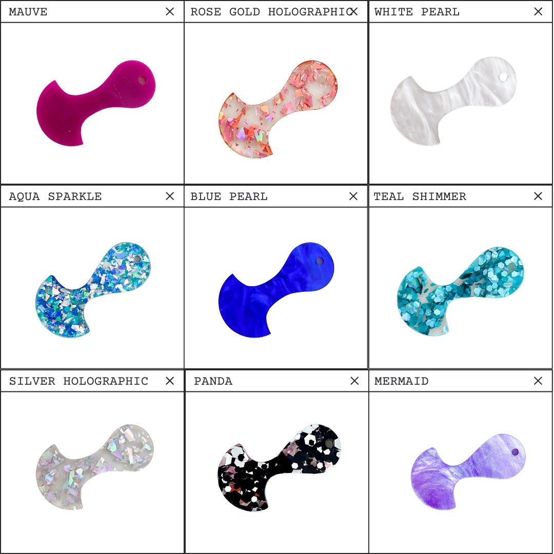 Glitter Trolley Tokens With Swivel Lobster Clasp - Etsy Australia