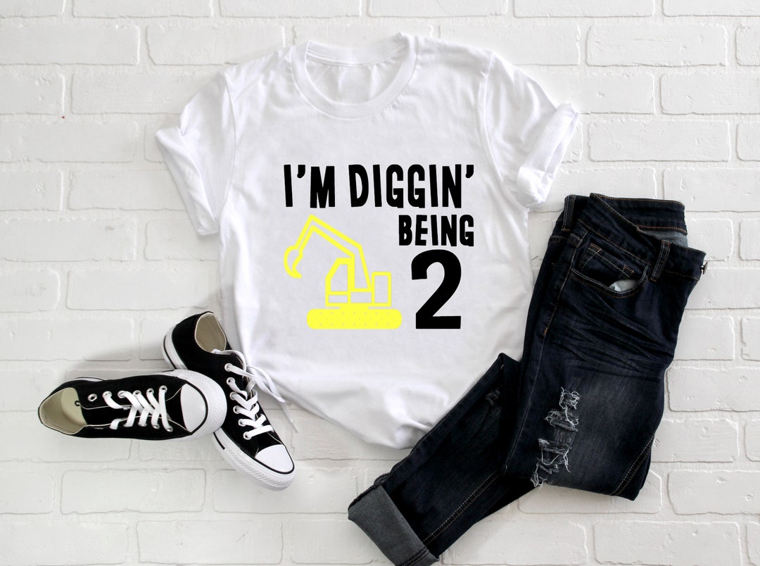 Camiseta infantil I'm Diggin' Being Insert Age / Romper - Etsy España