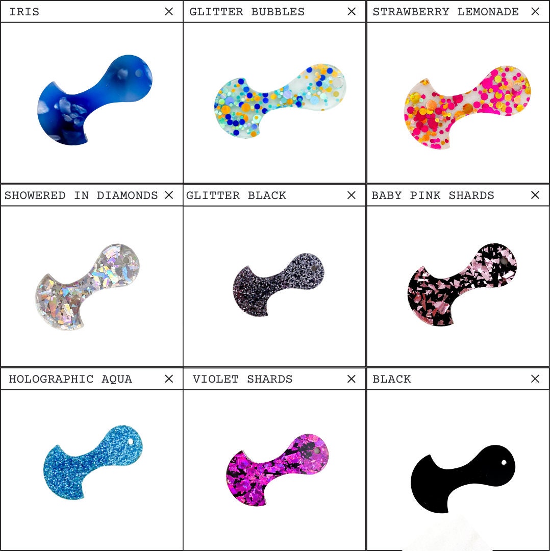 Glitter Trolley Tokens With Swivel Lobster Clasp - Etsy Australia