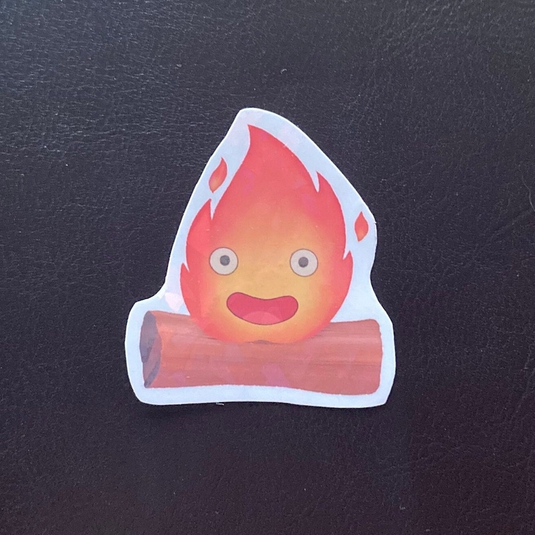 Holographic Calcifer Sticker - Etsy
