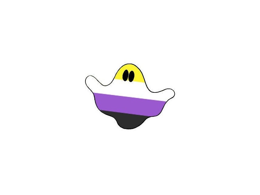 Nonbinary Pride Ghost - Etsy