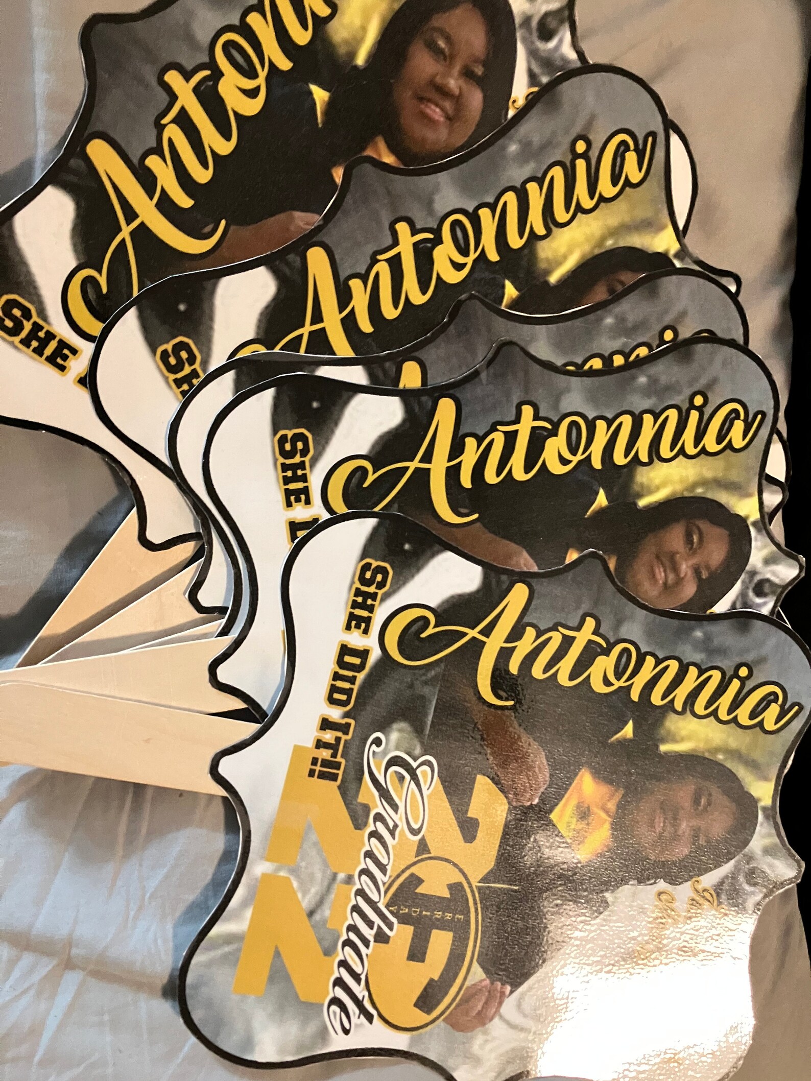 GRADUATION SCROLL FANS Graduation Fans Grad Fan Custom Fan Graduation ...