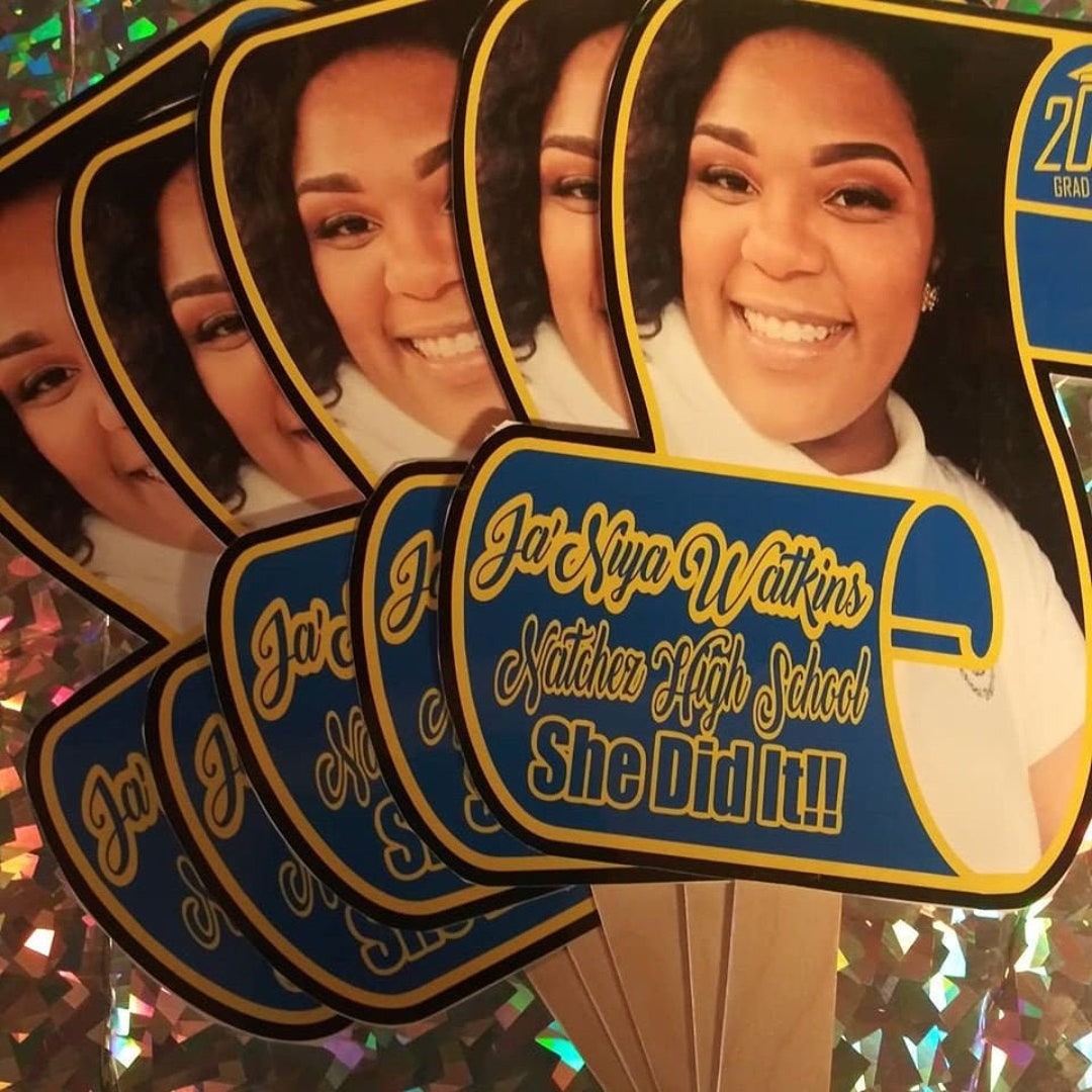 GRADUATION SCROLL FANS Graduation Fans Grad Fan Custom Fan Graduation ...