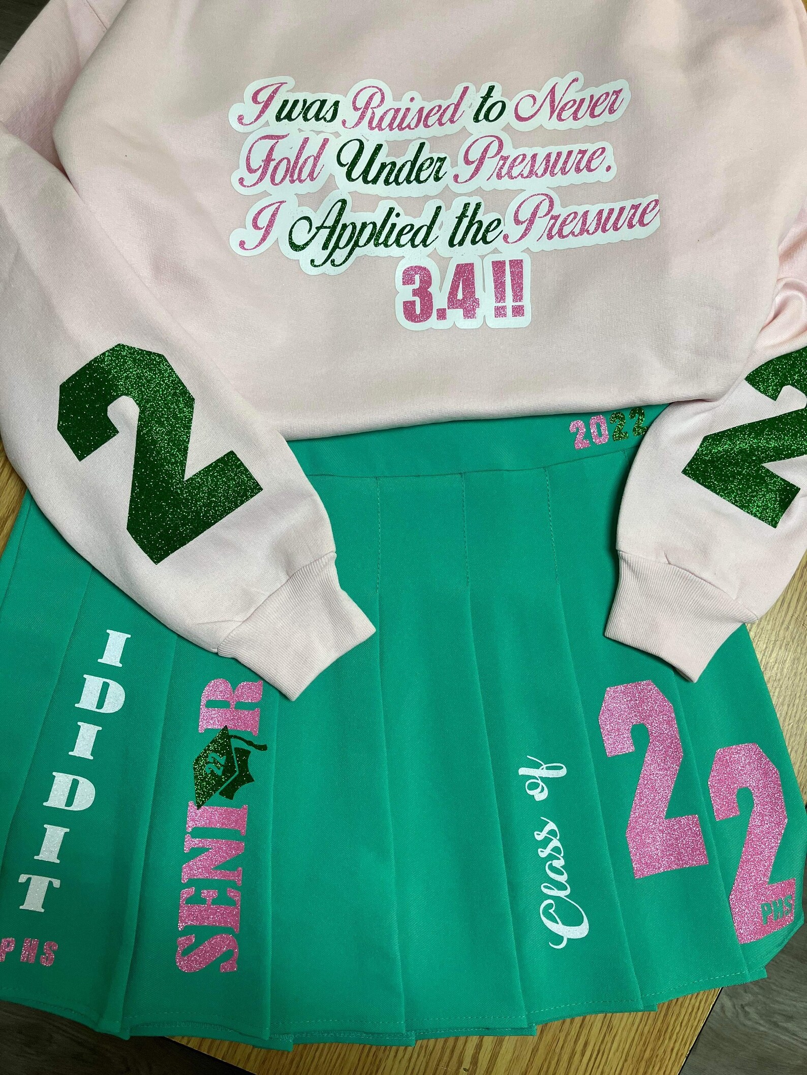 Custom Senior 2PC Skirt Sets College Graduates, PREK Grad ...