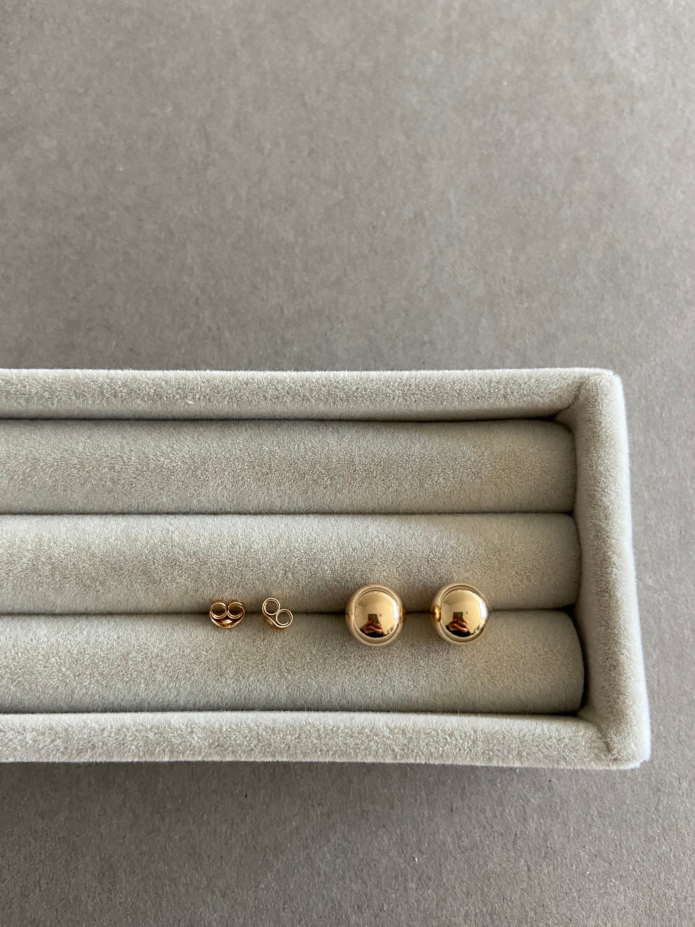 Gold Filled / Big Ball Stud Earrings 6mm,8mm,10mm - Gold Filled - Etsy