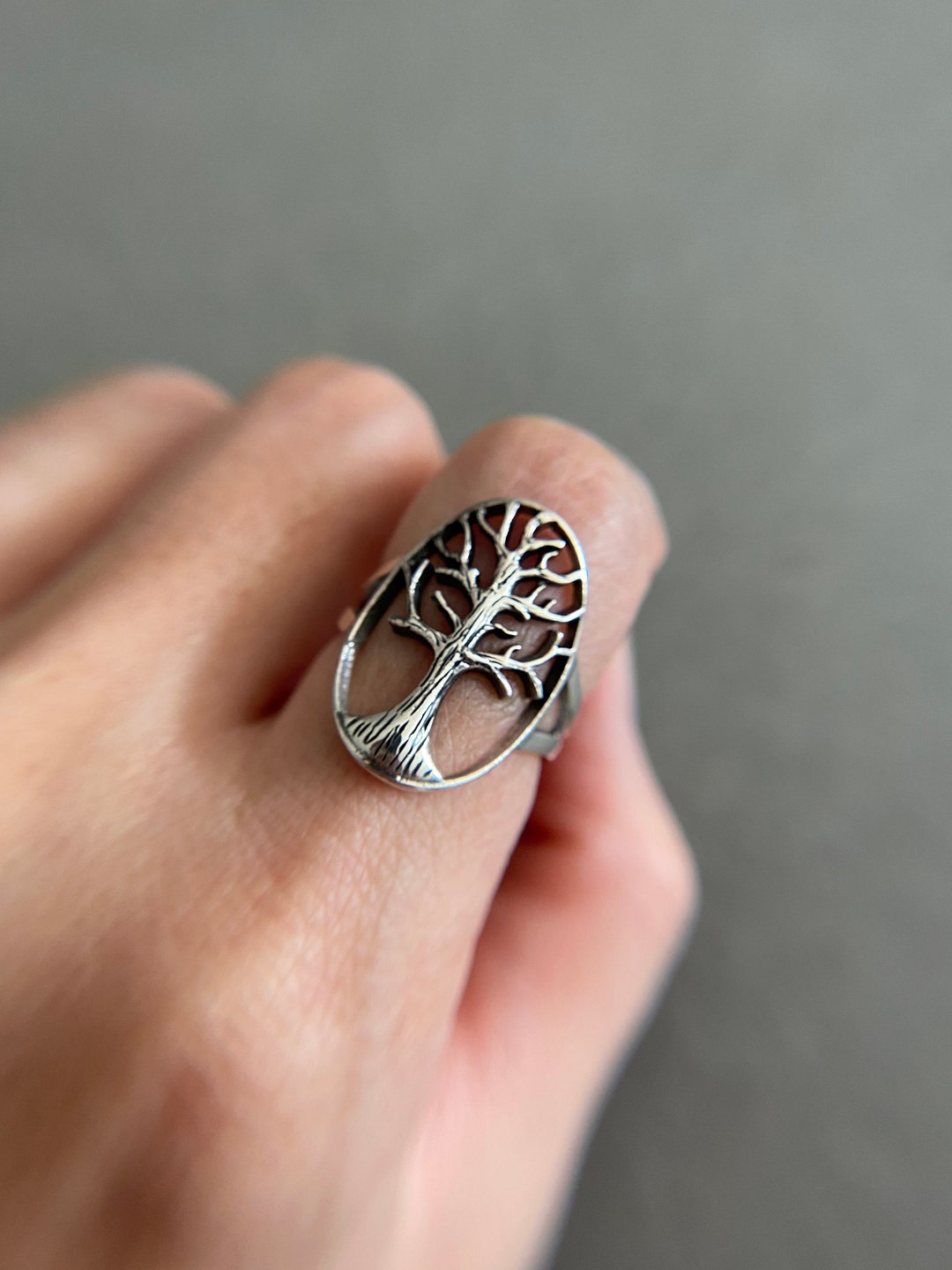 Sterling Silver Tree of Life Rings - Sterling Silver - Etsy