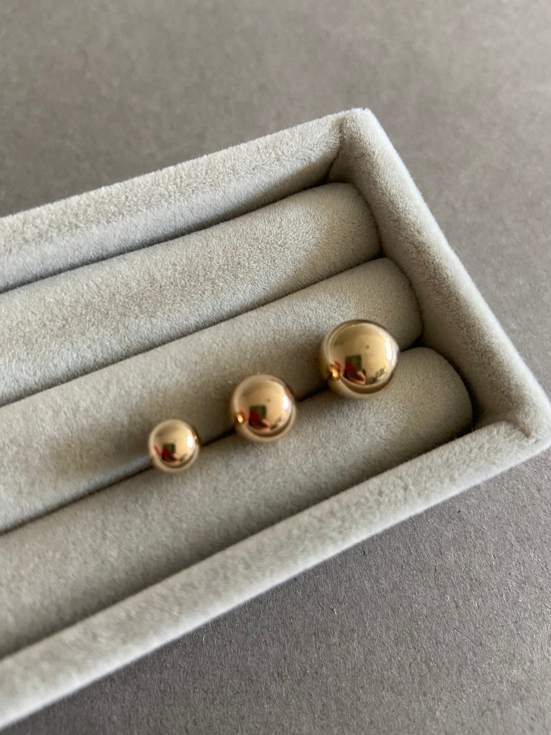 Gold Filled / Big Ball Stud Earrings 6mm,8mm,10mm - Gold Filled - Etsy