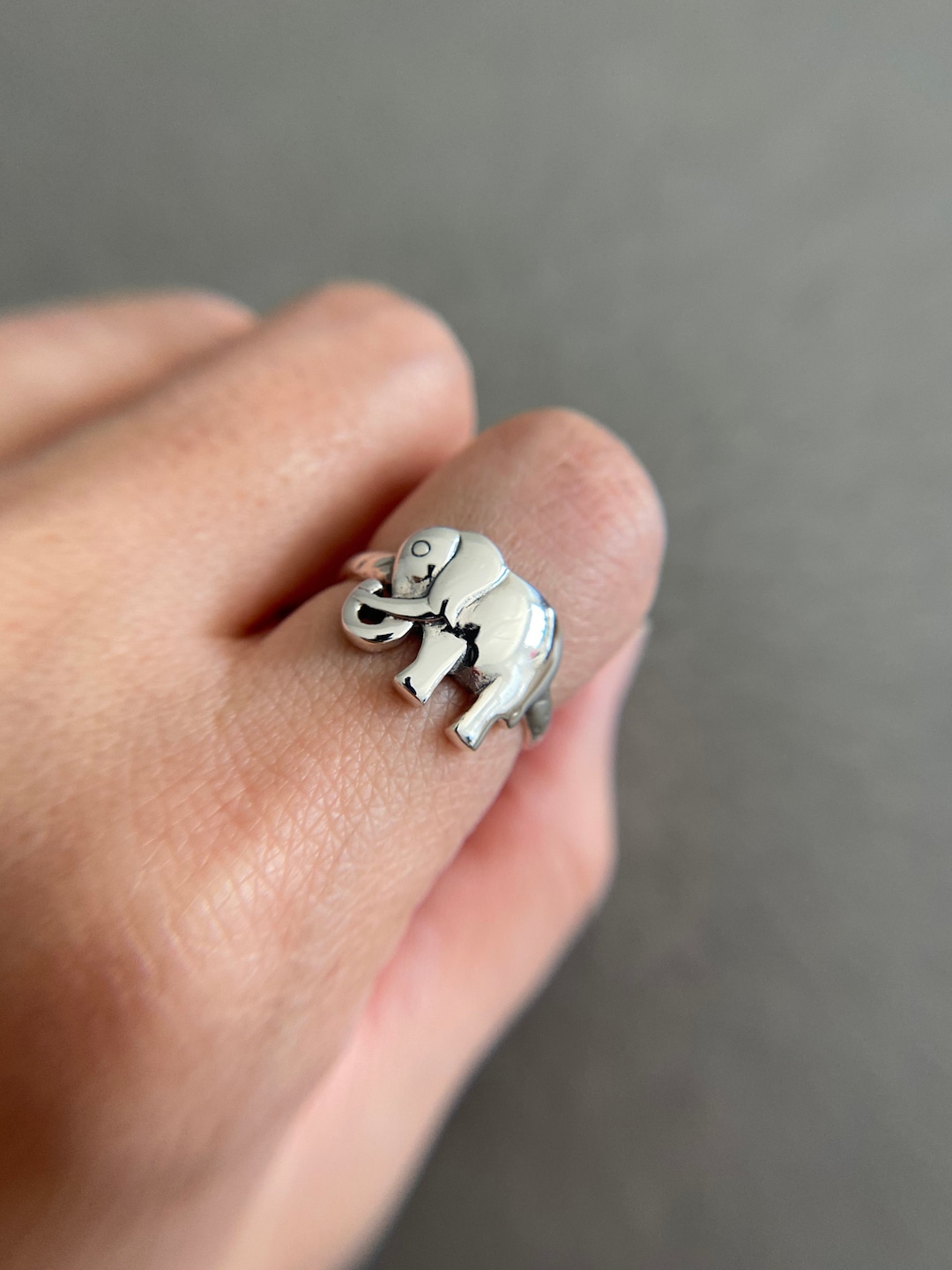 Sterling Silver Elephant Rings - Sterling Silver - Etsy