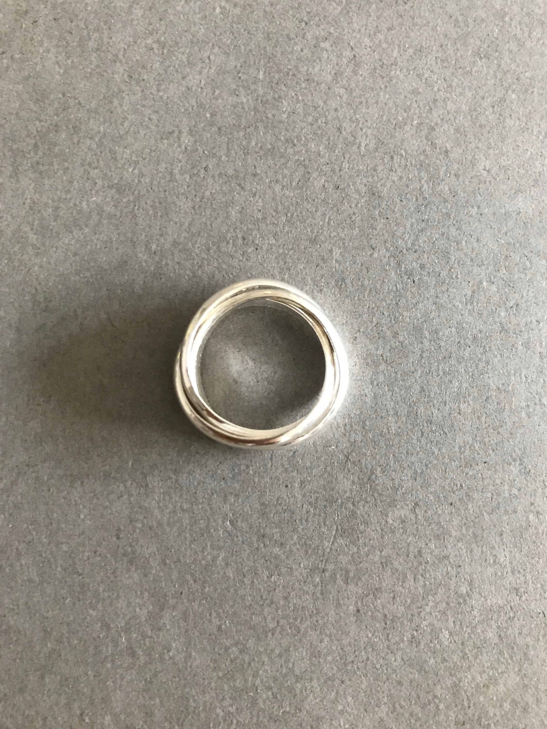 Sterling Silver Triple Interlocked Ring Multi Band Rings - Etsy