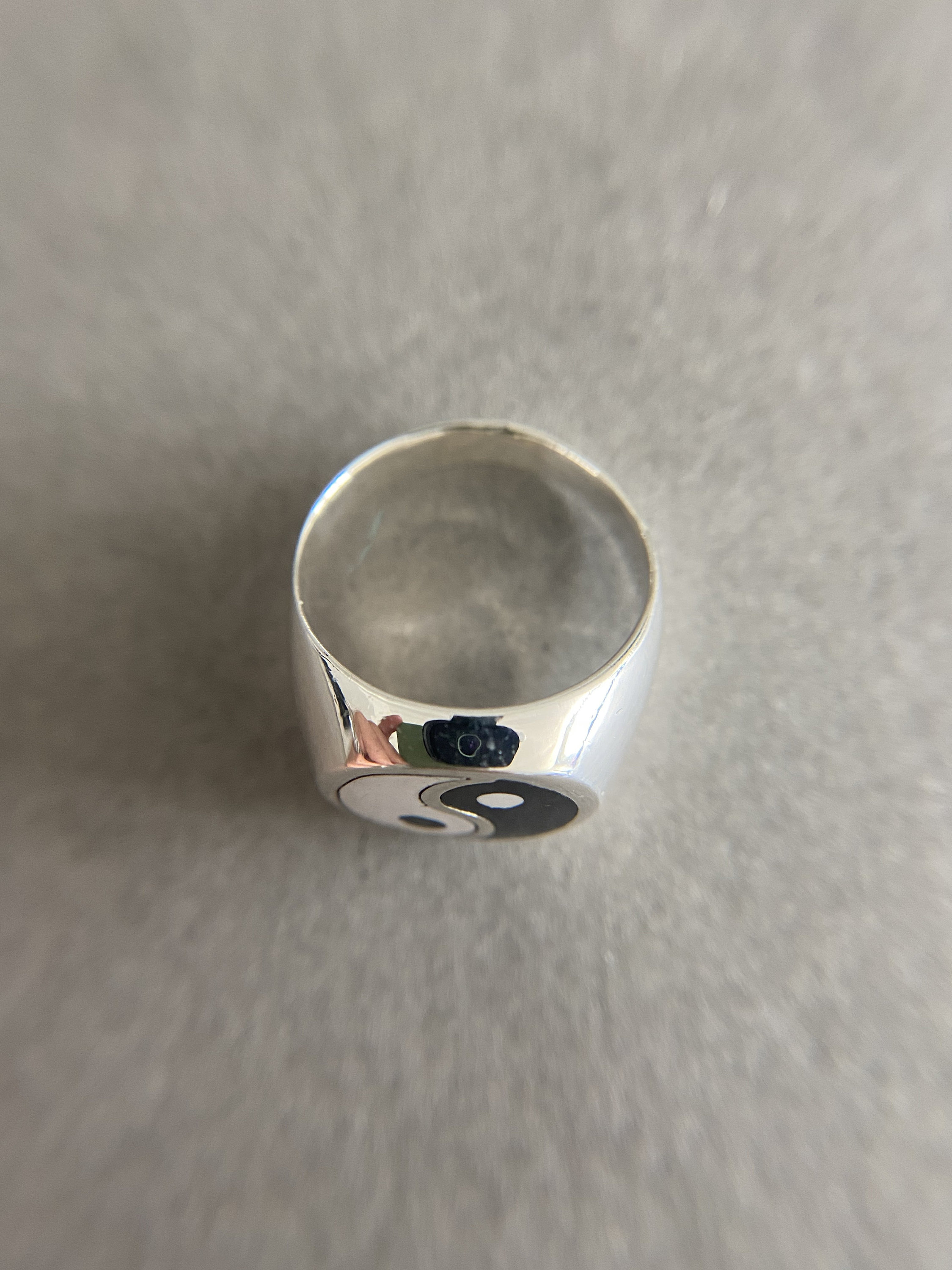 Sterling Silver Big Yin and Yang Rings - Sterling Silver - Etsy