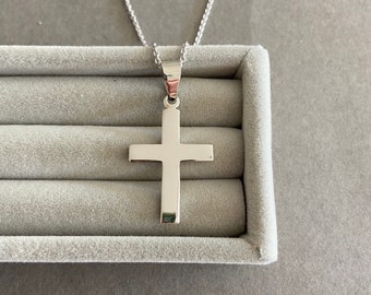 Plain Silver Cross | Etsy