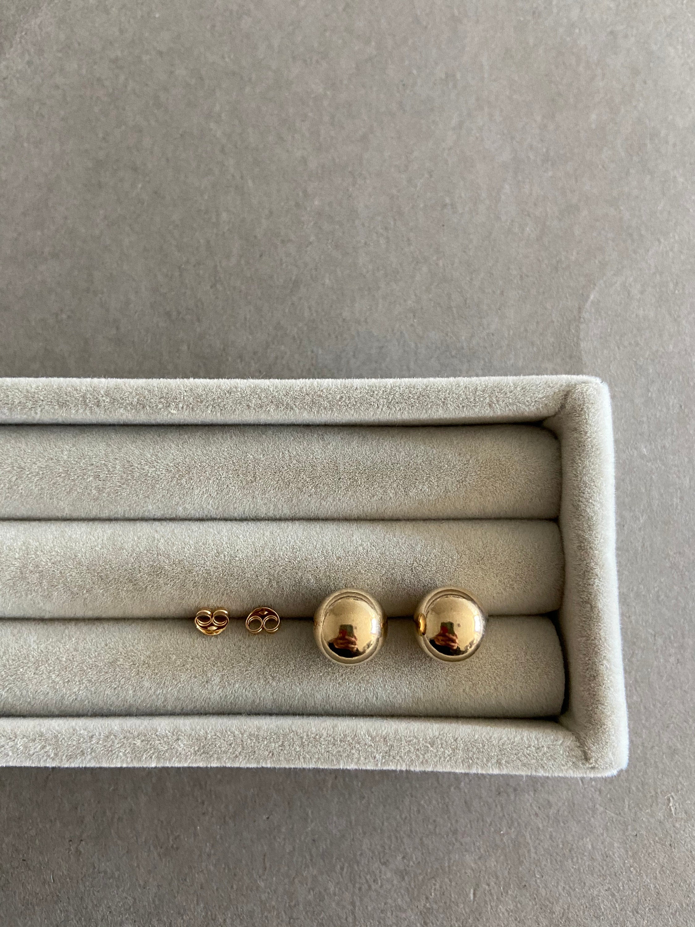 Gold Filled / Big Ball Stud Earrings 6mm,8mm,10mm - Gold Filled - Etsy