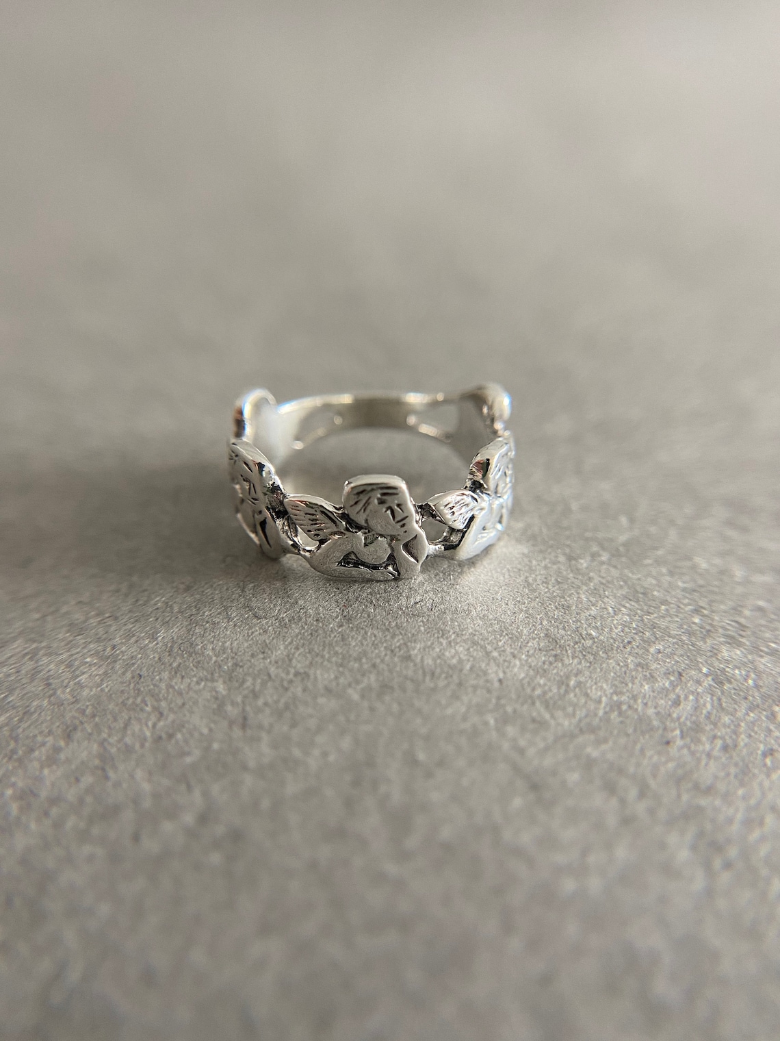 Sterling Silver Angel Ring Sterling Silver | Etsy