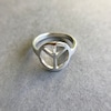 Sterling Silver Triple Interlocked Ring, Multi Band Rings, Intertwining ...