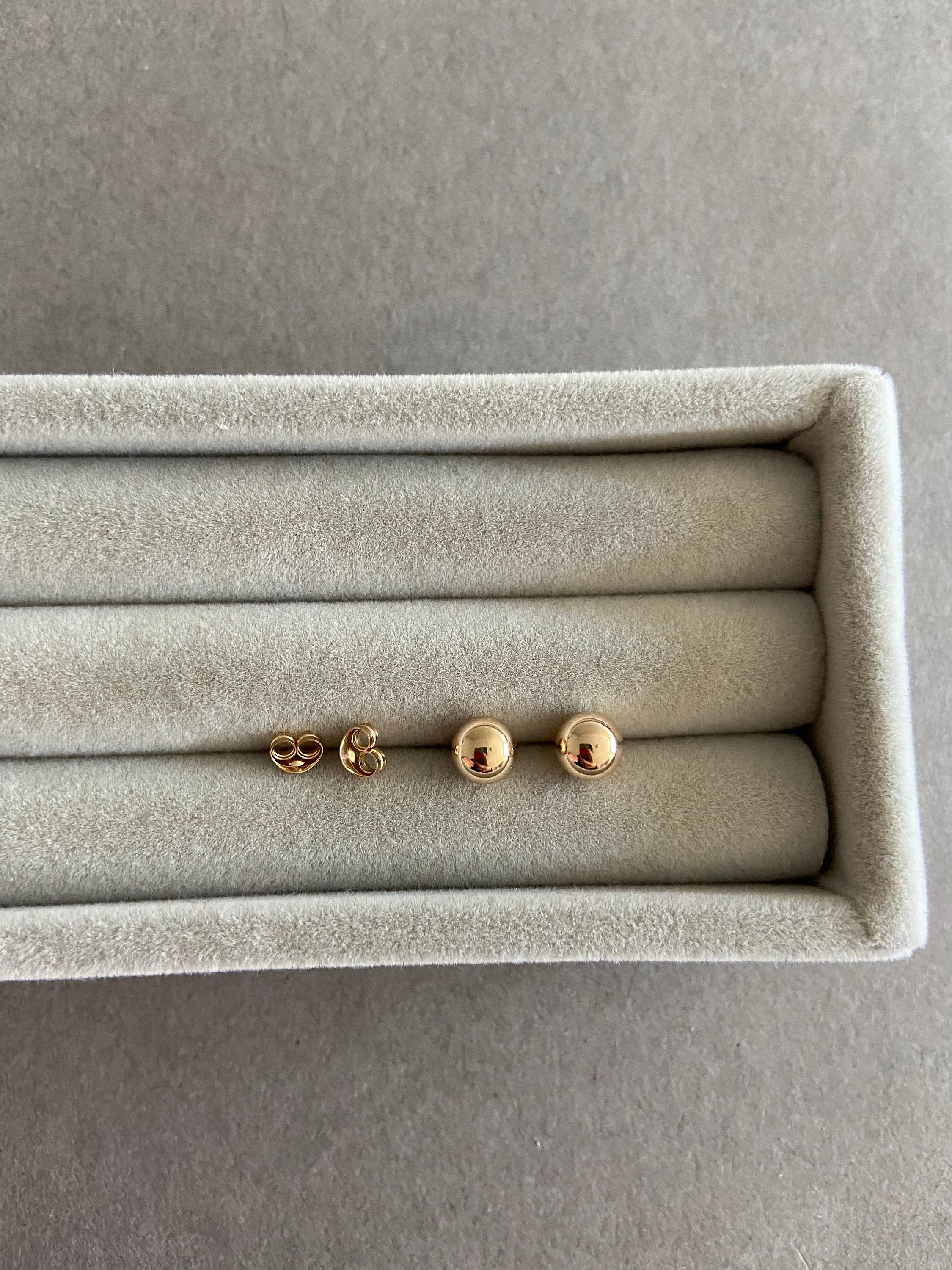 Gold Filled / Big Ball Stud Earrings 6mm8mm10mm Gold - Etsy