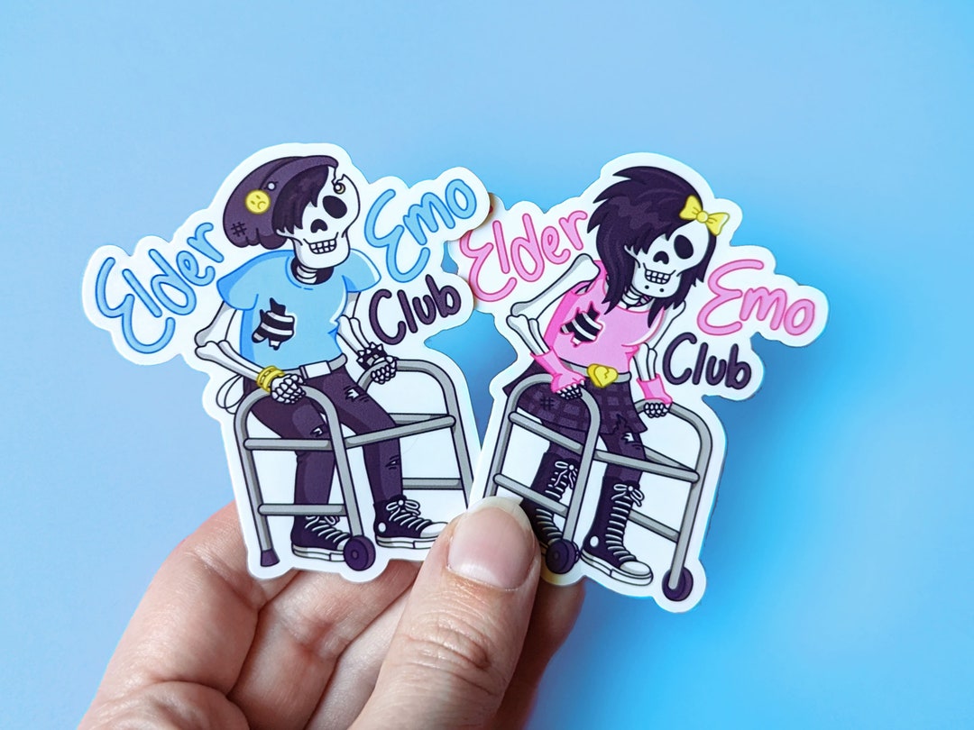 Elder Emo Die Cut Vinyl Sticker - Etsy