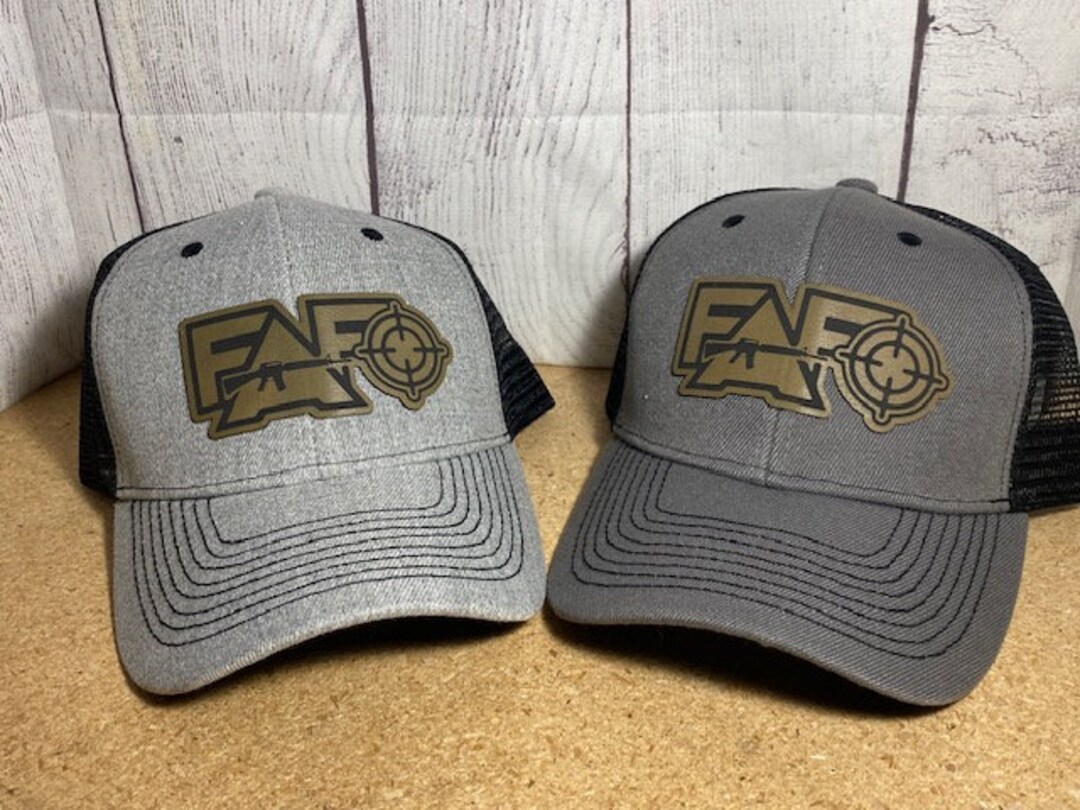 FAFO Leather Patch Trucker Hat Mesh Back - Etsy