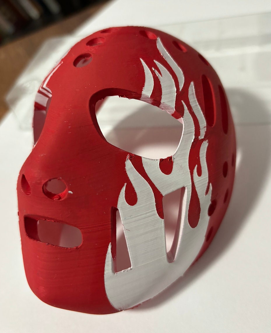 Retro Hockey Goalie Mask 5" Tall - Etsy