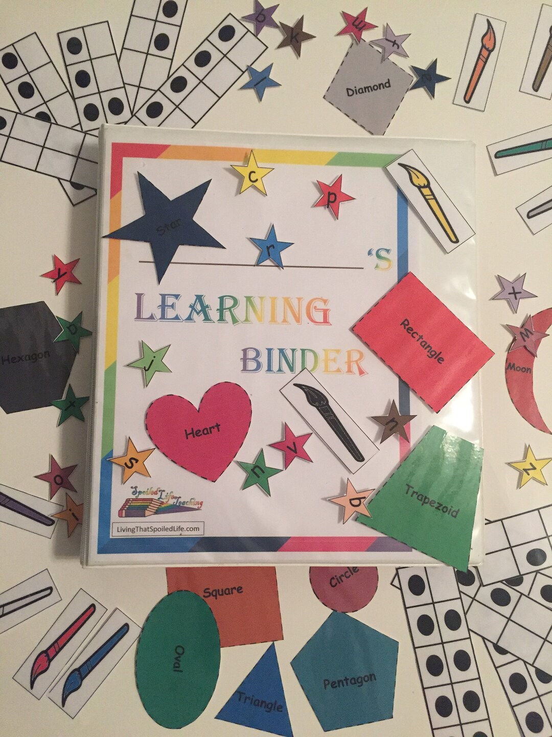 Learning Binder for Early Learning, Toddler, Preschooler, 32 Pages of ...