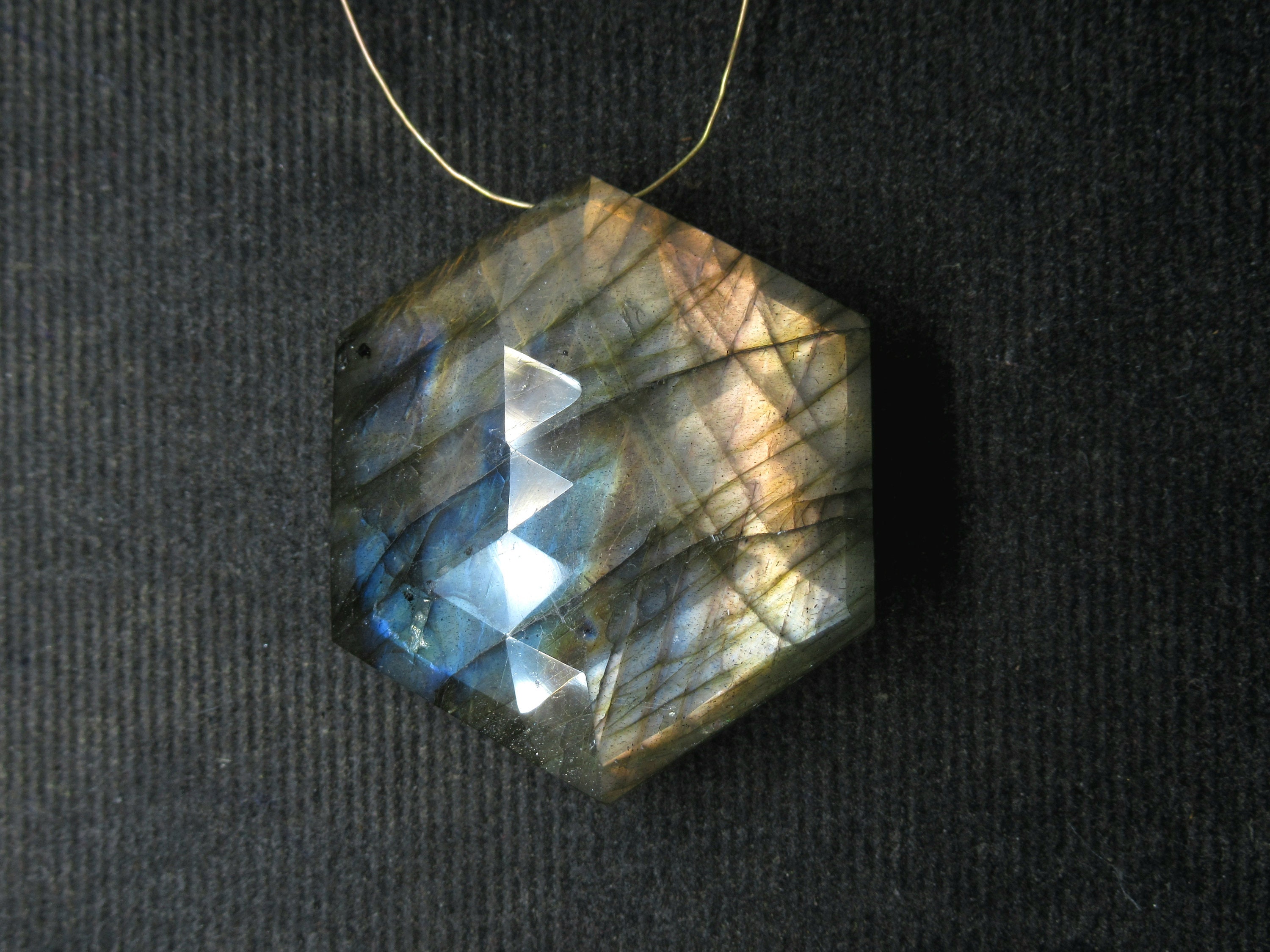 Natural Rainbow Labradorite Gemstones Hexagon Shape - Etsy Canada