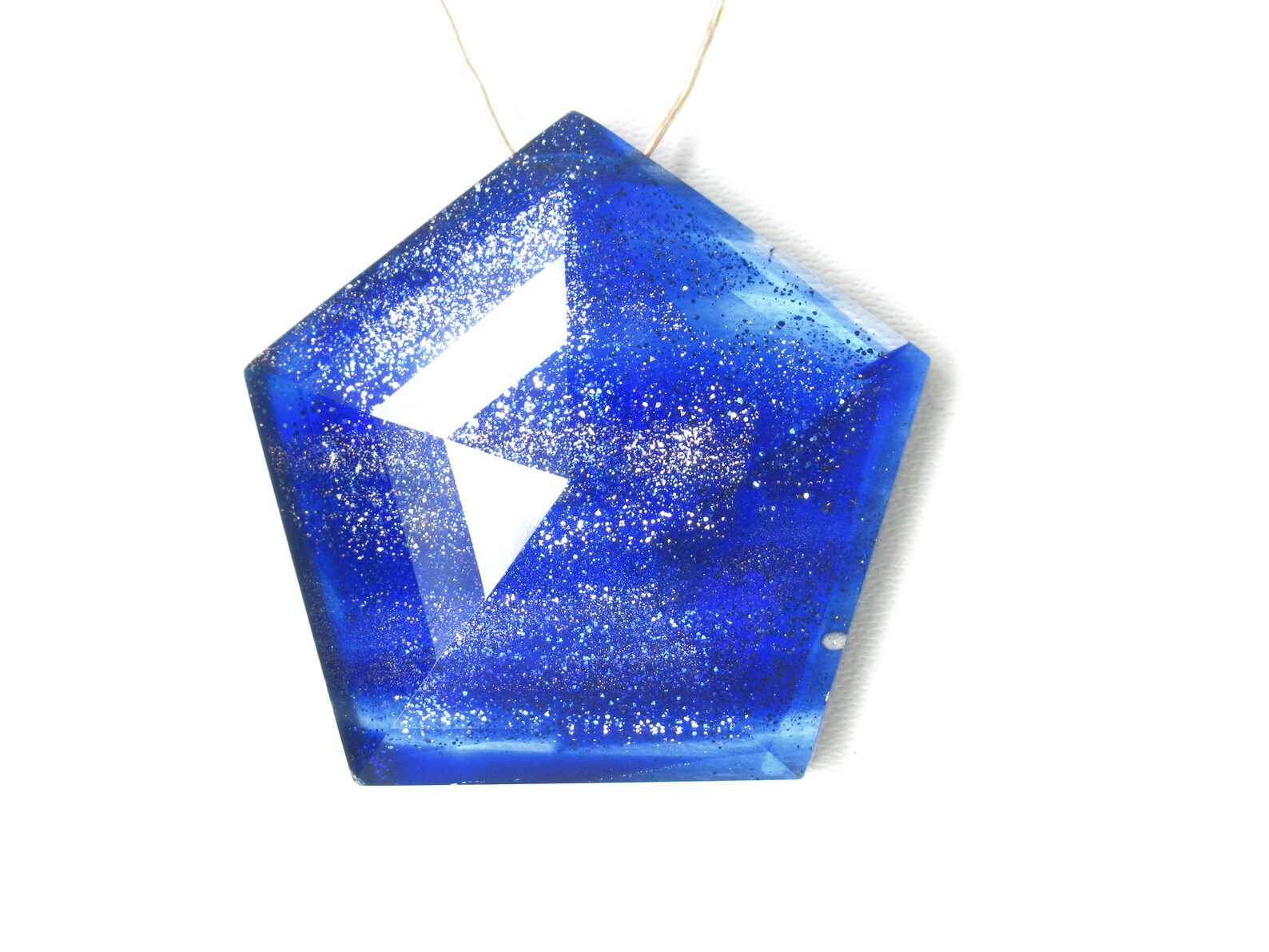 Blue Lolite Moonstone Quartz Gemstones, Pentagon Shape Gemstones ...