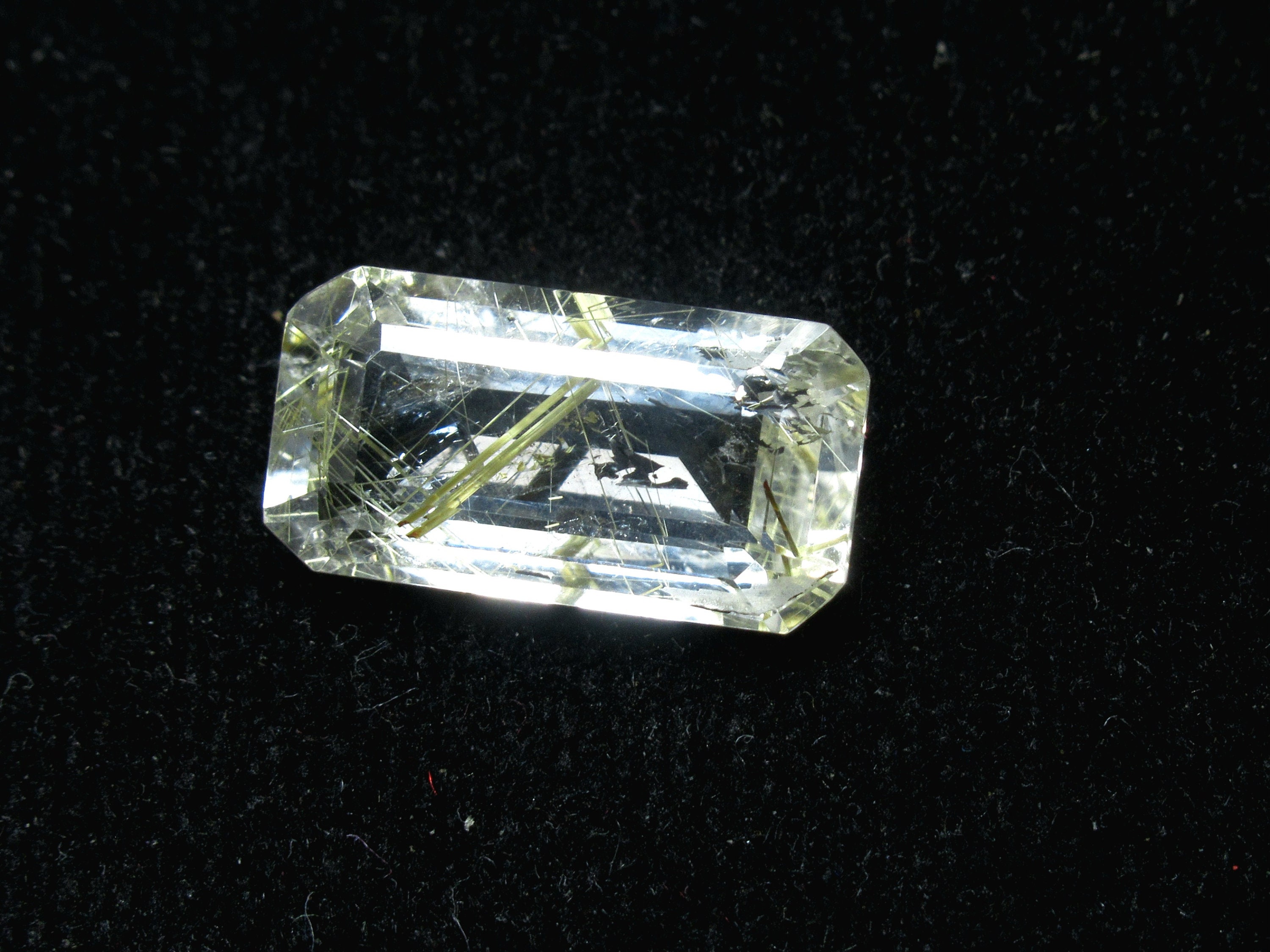 Natural Golden Rutilated Quartz Gemstones, Rectangle Shape Gemstones ...