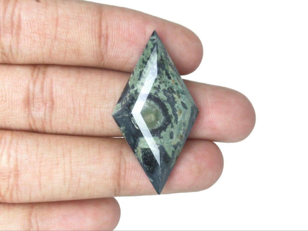 Green & Black Colour Gemstones, Natural Kambaba Jasper Gemstones ...