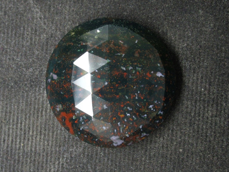 Natural Bloodstone Gemstones Round Shape Gemstones Loose - Etsy