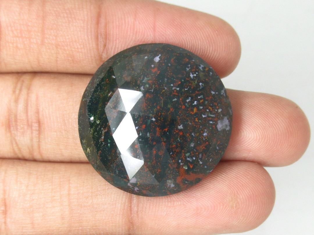 Natural Bloodstone Gemstones, Round Shape Gemstones, Loose Cabochon ...