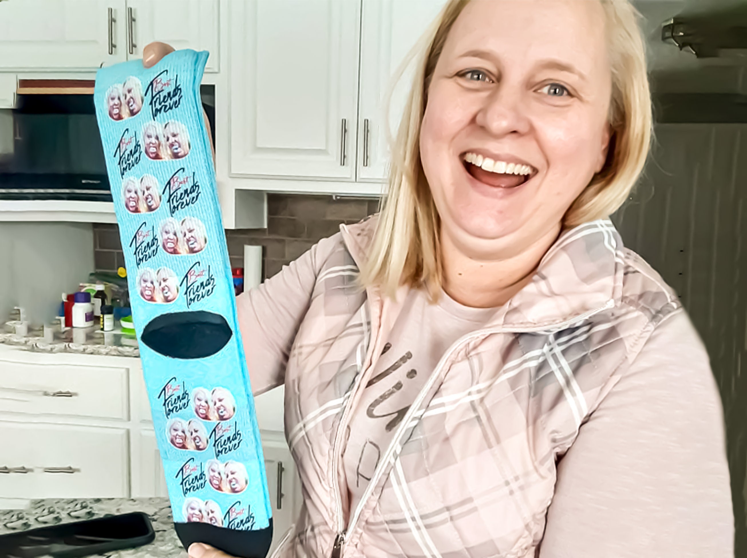 Bff Custom Gifts Custom BFF Face Sock Best Friend Socks BAE | Etsy