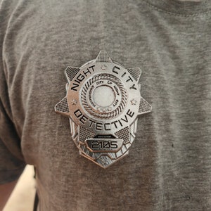 NCPD Maxtac Police Detective Badge Replicas From the Cyberpunk 2077 ...