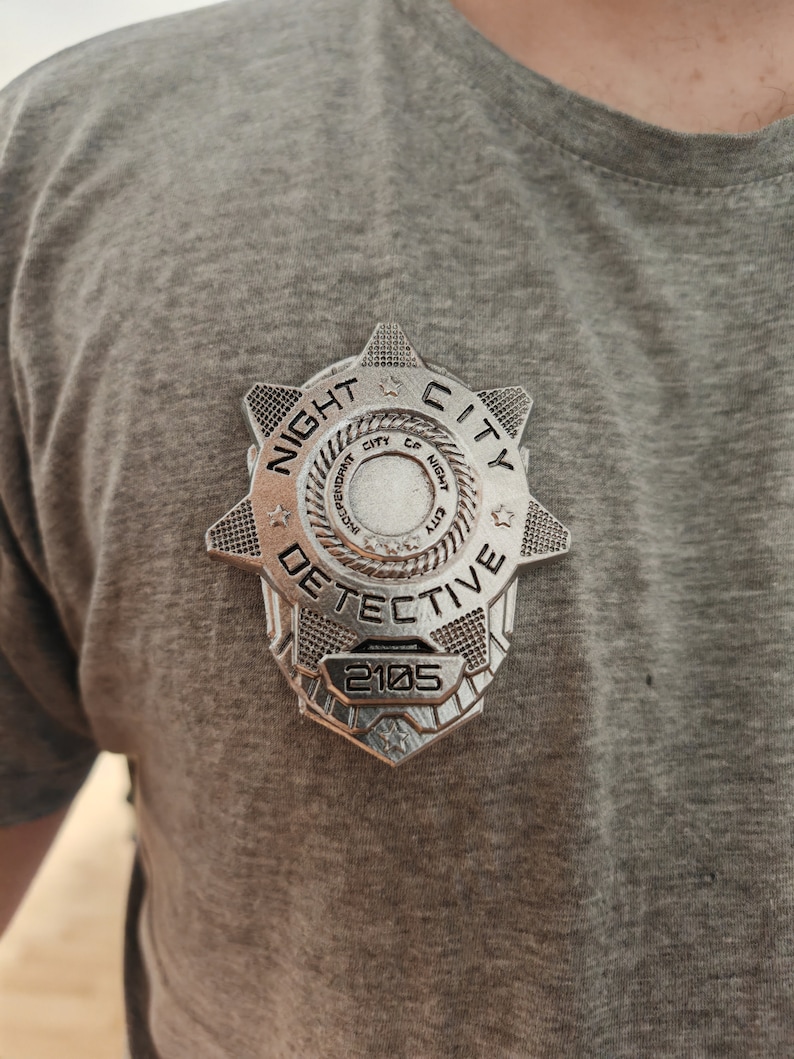 NCPD Maxtac Police Detective Badge Replicas From the Cyberpunk 2077 ...