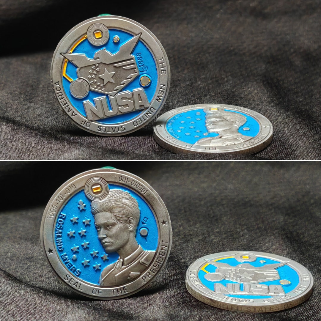 NUSA Challenge Coin From President Rosalind Myers From the Cyberpunk ...