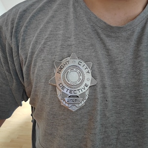 NCPD Maxtac Police Detective Badge Replicas From the Cyberpunk 2077 ...
