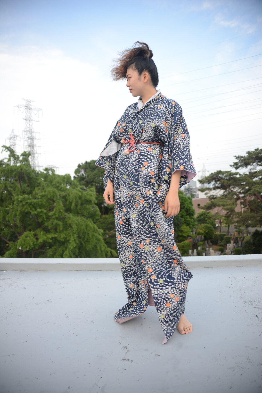 Swirl Pattern Kimono - Etsy