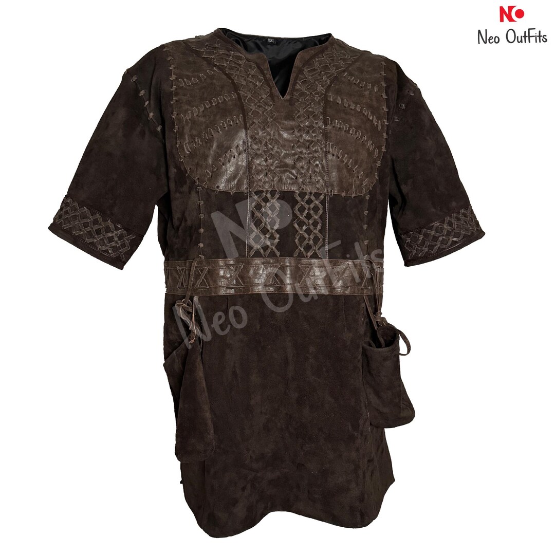 Vikings Costume for Men Medieval Vikings Tunic Norse Warrior Outfit ...