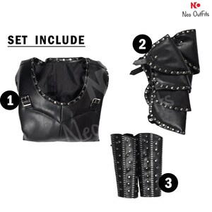Witcher Season 2 Cosplay Costume Rivia Black Leather Vest and Armors of ...