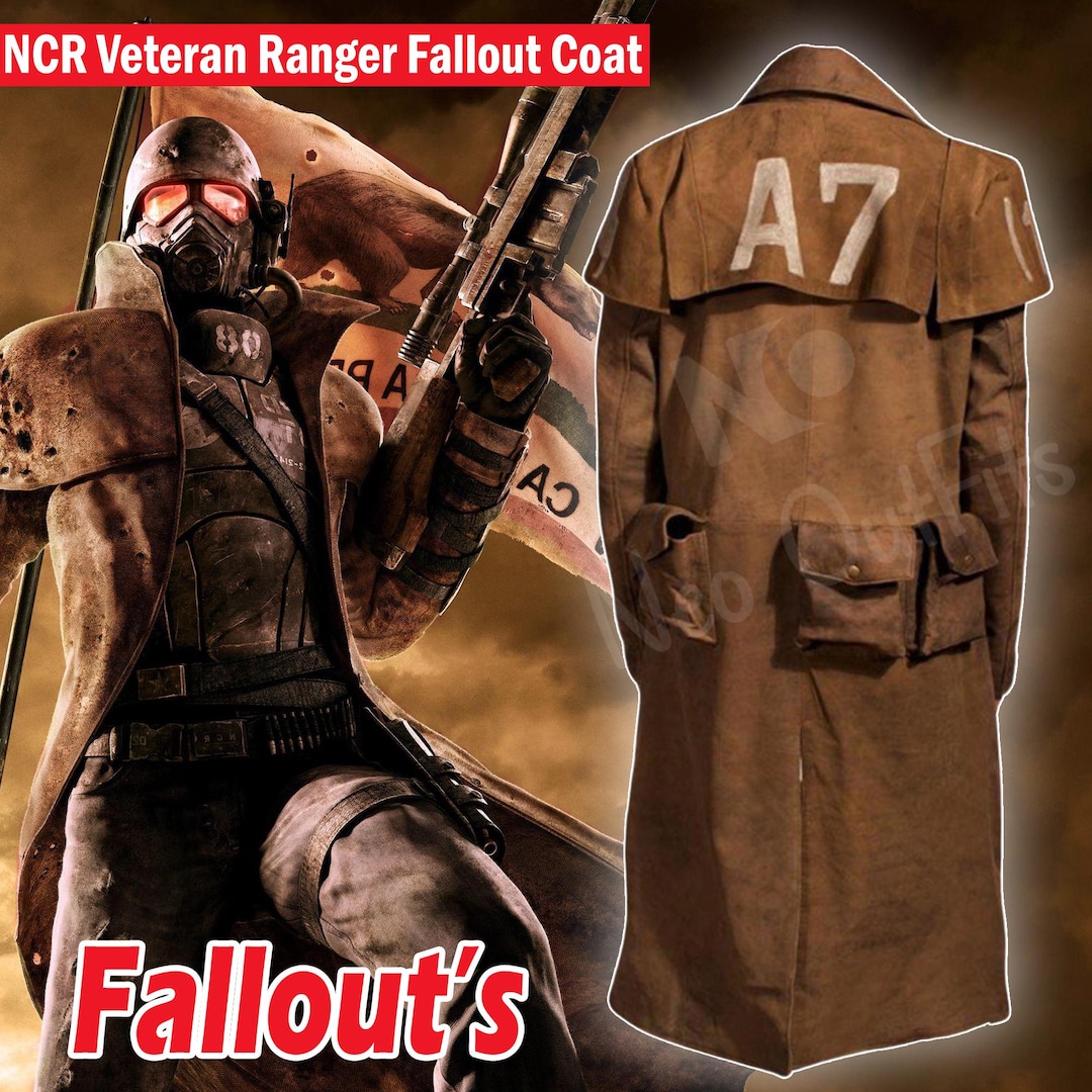 NCR Ranger A7 Costume Coat NCR Armor Duster Coat A7 Ranger Fallouts ...