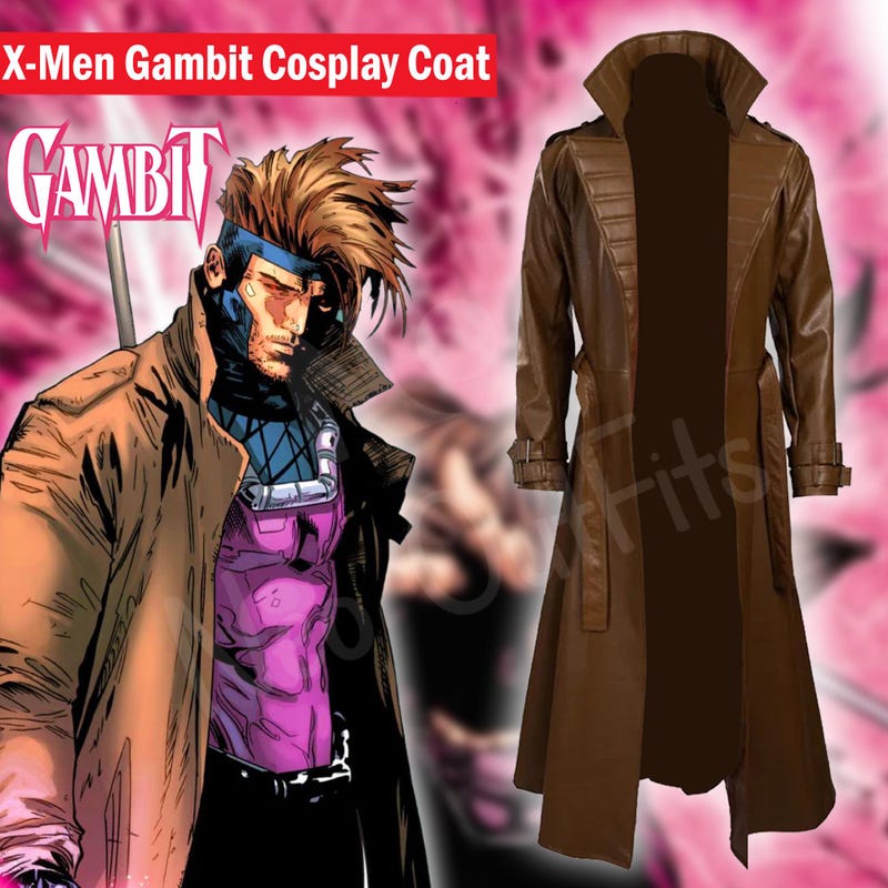 Gambit Costume - Etsy