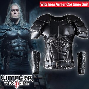 Witcher Season 2 Cosplay Costume Rivia Black Leather Vest and Armors of ...