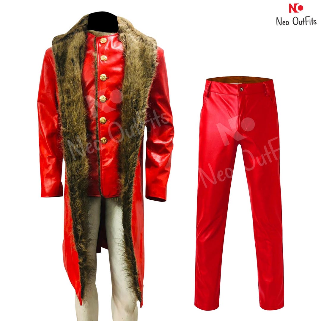 Chronicles 2 Cosplay Costume Kurt Russell Santa Claus's Vest, Long Coat ...