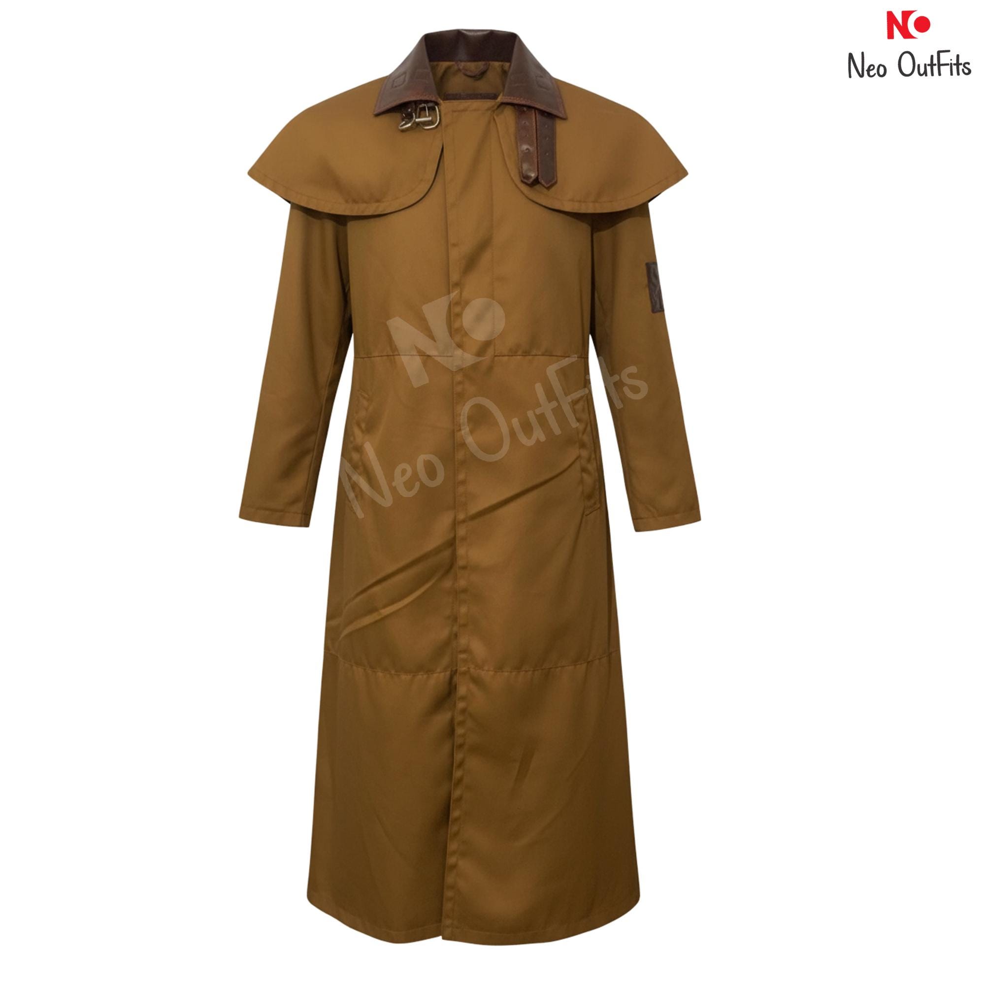 Ron Perlman Hellboy's Trench Coat Demon Hunter Gothic Long Coat Cotton ...